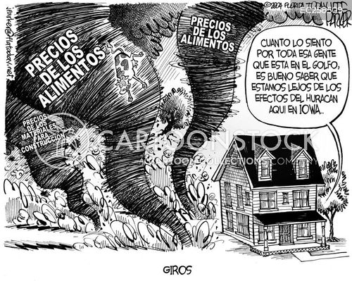 Huracan Desastre Cartoons and Comics - funny pictures from CartoonStock
