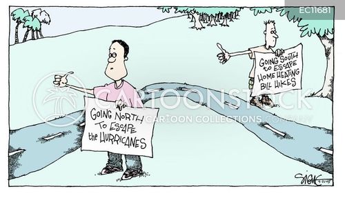 Storm Evacuation Cartoons and Comics - funny pictures from CartoonStock