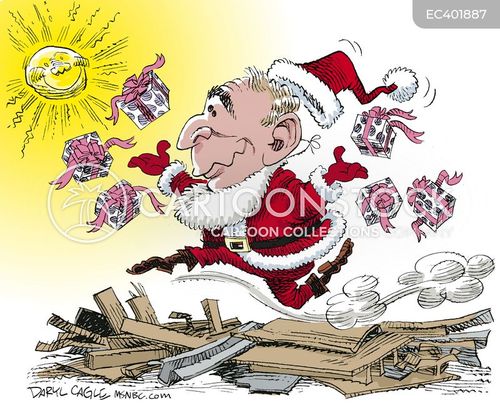 Presidente Santa Cartoons and Comics - funny pictures from CartoonStock
