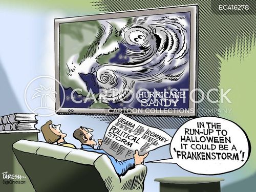 Halloween Storm Cartoons and Comics - funny pictures from CartoonStock