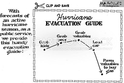 Evacuation Cartoons and Comics - funny pictures from CartoonStock