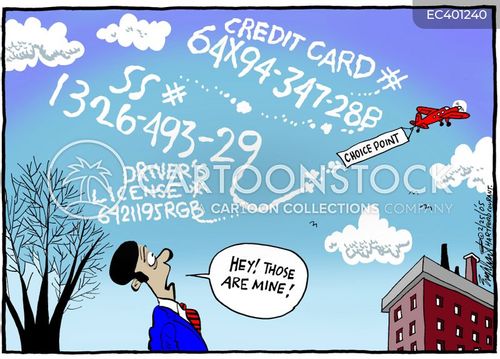 Identity Theft Cartoons and Comics - funny pictures from CartoonStock