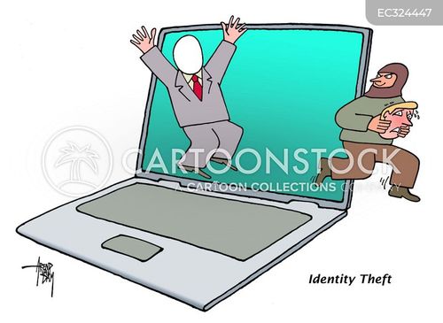 Identity Theft Cartoons and Comics - funny pictures from CartoonStock