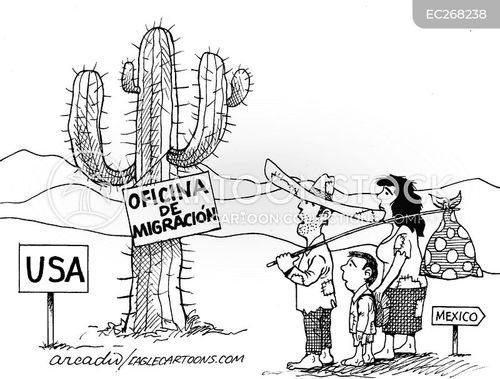 Inmigrantes Cartoons and Comics - funny pictures from CartoonStock