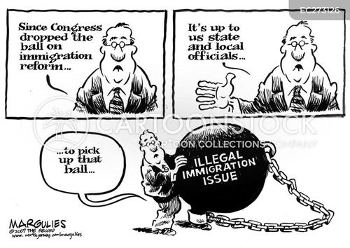 Immigration Rules Cartoons and Comics - funny pictures from CartoonStock