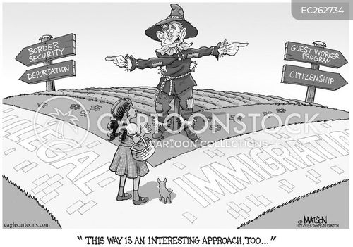 Deportation Program Cartoons and Comics - funny pictures from CartoonStock