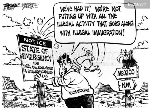 Border Policies Cartoons and Comics - funny pictures from CartoonStock