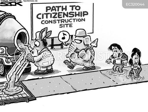 Citizenship Test Cartoons and Comics - funny pictures from CartoonStock