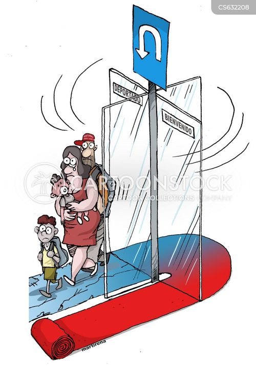 Immigration Paradox Cartoons and Comics - funny pictures from CartoonStock
