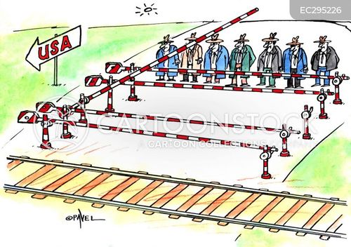 Immigration Dynamics Cartoons and Comics - funny pictures from CartoonStock