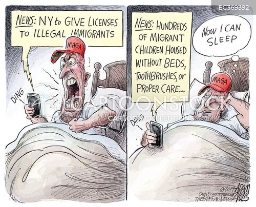 Immigration Outrage Cartoons and Comics - funny pictures from CartoonStock