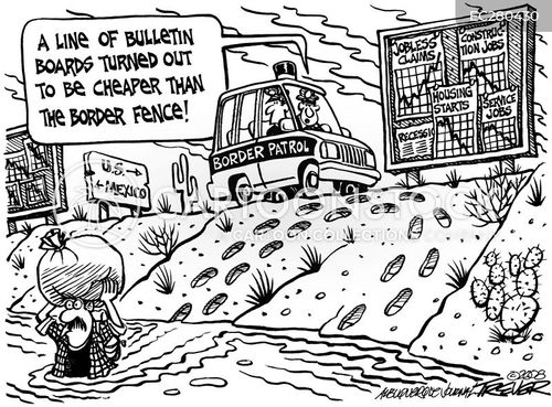 Immigration Barriers Cartoons and Comics - funny pictures from CartoonStock