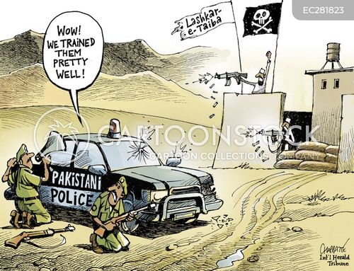 Pakistani Police Cartoons and Comics - funny pictures from CartoonStock
