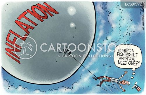 Inflation Risk Cartoons and Comics - funny pictures from CartoonStock