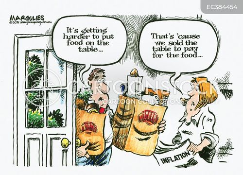 Inflation Risk Cartoons and Comics - funny pictures from CartoonStock