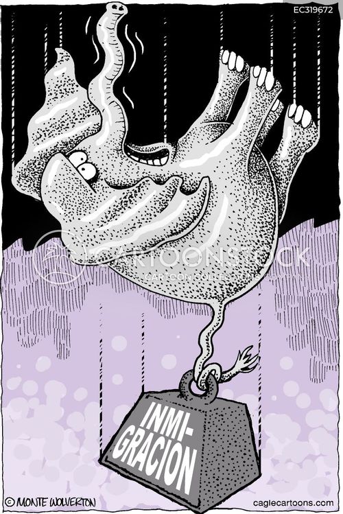 Inmigracion Cartoons and Comics - funny pictures from CartoonStock