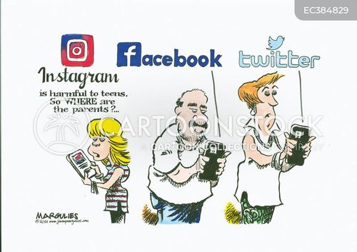 Instagram Culture Cartoons and Comics - funny pictures from CartoonStock