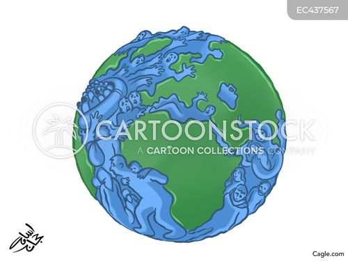 Migrants Cartoons and Comics - funny pictures from CartoonStock
