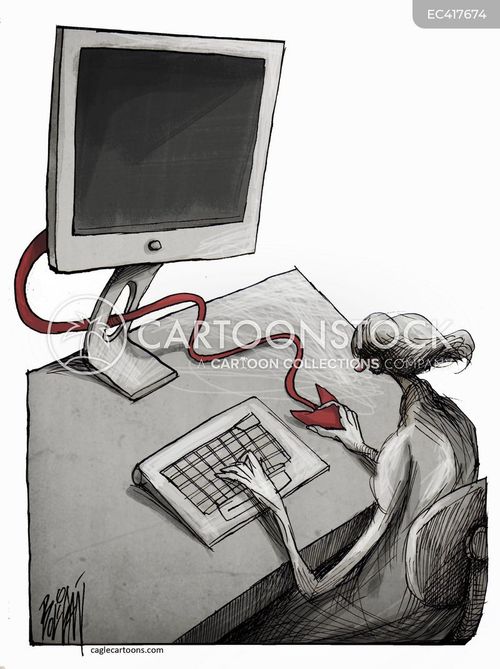 Digital Diablo Cartoons and Comics - funny pictures from CartoonStock