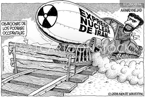 Iranian Atomic Train Cartoons and Comics - funny pictures from CartoonStock