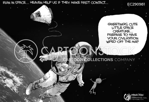 Iran Space Strike Cartoons and Comics - funny pictures from CartoonStock