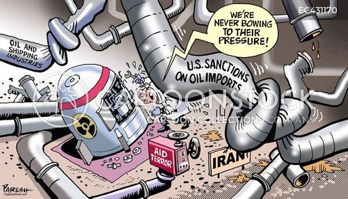 Sanctions Vs Iran Cartoons and Comics - funny pictures from CartoonStock