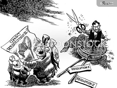 Iran Resolution Cartoons and Comics - funny pictures from CartoonStock