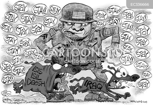 Iraqi Troop Training Cartoons and Comics - funny pictures from CartoonStock