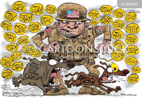 Iraqi Troop Training Cartoons and Comics - funny pictures from CartoonStock