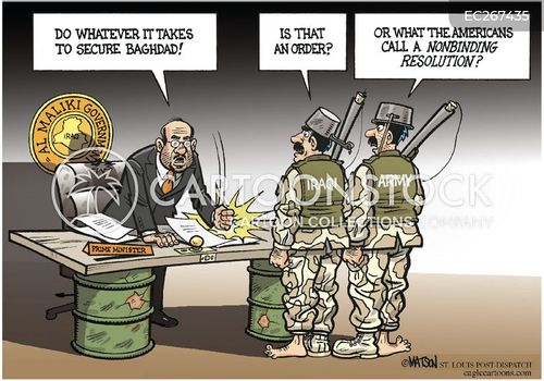 Iraq Prime Minister Cartoons and Comics - funny pictures from CartoonStock