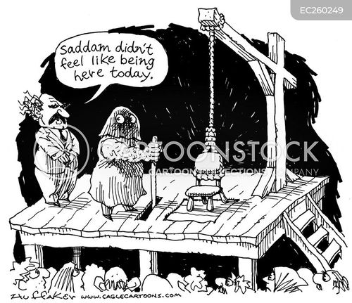 Hussain Execution Cartoons and Comics - funny pictures from CartoonStock