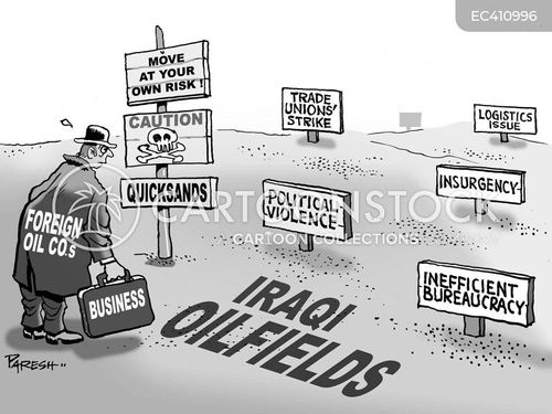 Iraqi Oil Law Cartoons and Comics - funny pictures from CartoonStock