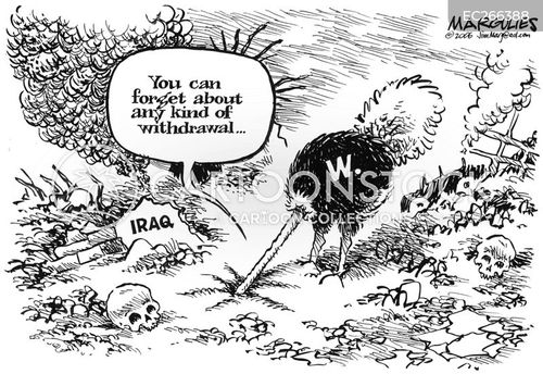 Withdrawal From Iraq Cartoons and Comics - funny pictures from CartoonStock
