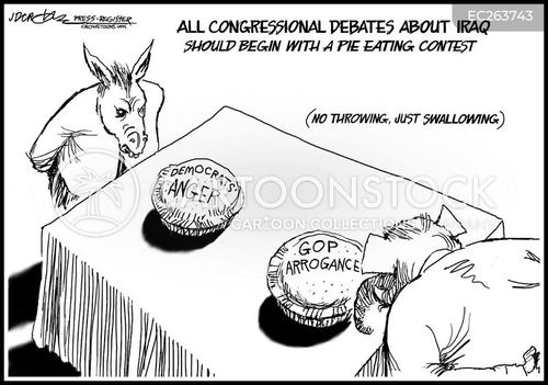 Pie Throwing Cartoons and Comics - funny pictures from CartoonStock