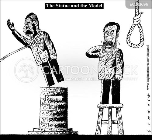 Saddam Hussein Trial Cartoons and Comics - funny pictures from CartoonStock