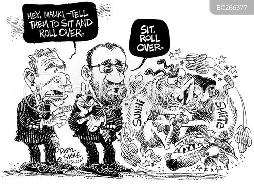 Sunnis And Shiites Cartoons and Comics - funny pictures from CartoonStock