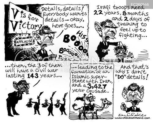 Iraq Pullout Cartoons and Comics - funny pictures from CartoonStock