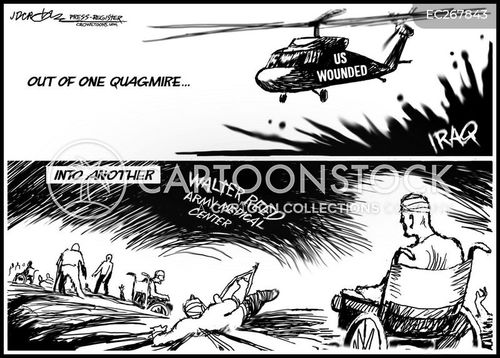 Wounded Warriors Cartoons and Comics - funny pictures from CartoonStock