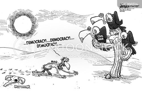Democracy In Iraq Cartoons and Comics - funny pictures from CartoonStock