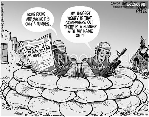 War Casualties Cartoons and Comics - funny pictures from CartoonStock