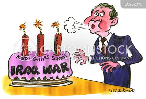 Iraq War Anniversary Cartoons and Comics - funny pictures from CartoonStock