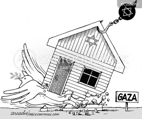 Israel Exit Gaza Cartoons and Comics - funny pictures from CartoonStock