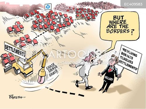 Occupied Areas Cartoons and Comics - funny pictures from CartoonStock