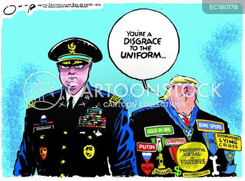 Colonel Vindman Cartoons and Comics - funny pictures from CartoonStock