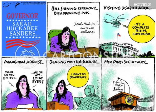 Governor Huckabee Sanders Cartoons and Comics - funny pictures from ...