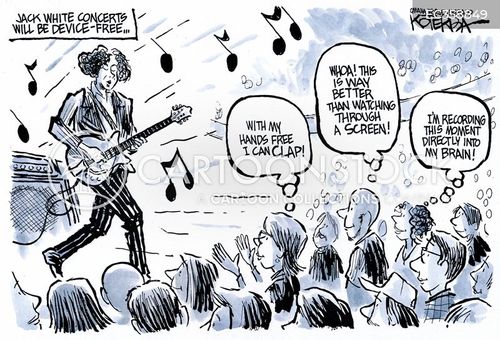 Concert-goers Cartoons and Comics - funny pictures from CartoonStock