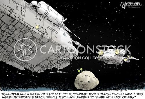Space Mining Cartoons and Comics - funny pictures from CartoonStock