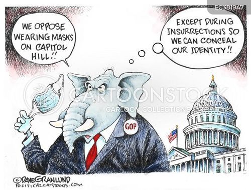 Mask Refusal Cartoons and Comics - funny pictures from CartoonStock