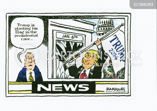 Trump Flag Cartoons and Comics - funny pictures from CartoonStock