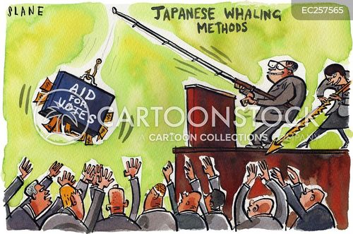 Japanese Whaling Cartoons and Comics - funny pictures from CartoonStock